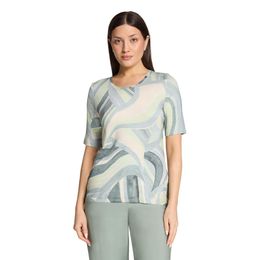 Kurzarmshirt Betty Barclay "Damen mit Rundhalsausschnitt", Damen, Gr. 36, mint, gr&uuml;n, Jersey, Obermaterial: 95% Viskose, 5% Elasthan, tailliert normal, Rundhals, Shirts