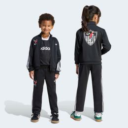 T-Shirt & Shorts adidas originals "FIREBIRD TS", M&auml;dchen, Gr. 116, schwarz, wei&szlig;, Obermaterial: 100% Polyester, KOB Set-Artikel