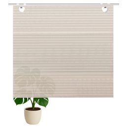 Magnetrollo Home Wohnideen "TURIN" Gr. 1, beige (sand), B:45cm H:130cm, Obermaterial: 100% Polyester, Raffrollos