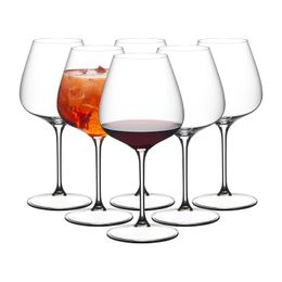 Rotweinglas "Pinot Noir / Nebbiolo Weingl&auml;ser Grape 750 ml 6er Set transparent", bunt (transparent), B:11,1cm H:23,5cm &Oslash;:11,1cm, Glas, RIEDEL THE WINE GLASS COMPANY, Trinkgef&auml;&szlig;e, Rotweinglas, Sp&uuml;lmaschinengeeignet