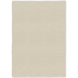 Sch&ouml;ner Wohnen Kollektion Teppich "Junika", beige (creme), B:140cm H:0,8mm L:200cm, Polyester, Wolle, SCH&Ouml;NER WOHNEN-KOLLEKTION, Teppiche, Teppich