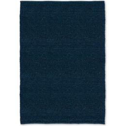 Sch&ouml;ner Wohnen Kollektion Teppich "Junika", blau (dunkelblau), B:170cm H:0,8mm L:240cm, Polyester, Wolle, SCH&Ouml;NER WOHNEN-KOLLEKTION, Teppiche, Teppich