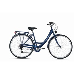 Cityrad Dacapo "Dacapo Damenrad 28'' Toscana Blau 6 G&auml;nge RH 48 cm" Gr. 48, blau, blau, Fahrr&auml;der, Damen, 48cm, 28 Zoll (71,12cm) hinten: 28 Zoll (71,12cm)