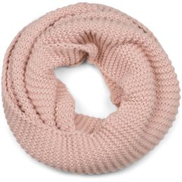 Strickschal styleBREAKER "Strick Loop Linksstrick", Damen, rosa (rose), Obermaterial: 85% Polyacryl PAN. 15% Polyamid PA., Modisch, Modet&uuml;cher