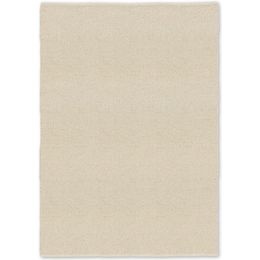 Sch&ouml;ner Wohnen Kollektion Teppich "Junika", beige (creme), B:70cm H:0,8mm L:140cm, Polyester, Wolle, SCH&Ouml;NER WOHNEN-KOLLEKTION, Teppiche, Teppich