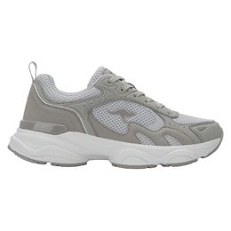 Sneaker Kangaroos "K-GUW LUNEA", Damen, Gr. 41, grau (ultimate grau, vapor grau), Mesh, Synthetik, Schuhe Sneaker, Memory Foam
