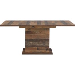 Esstisch FORTE "Clif", beige (old wood vintage), B:160cm H:76,6cm T:90cm, Tische, Esstisch, Breite 160-200 cm ausziehbar
