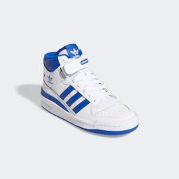 Sneaker adidas originals "FORUM MID", M&auml;dchen, Gr. 38,5, blau (cloud wei&szlig;, royal blau, cloud wei&szlig;), Polyurethan, Synthetik, Schuhe Sneaker, f&uuml;r Kinder