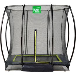 Bodentrampolin EXIT "Silhouette", schwarz (schwarz, schwarz), Trampoline, Kinder, B/L/T: 214cm x 153cm