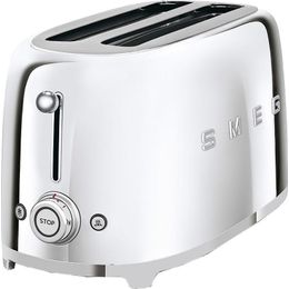 Smeg Toaster "TSF02SSEU", silber (edelstahl hochglanz poliert), B:39,4cm H:21,5cm T:20,8cm, Toaster