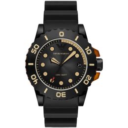 Quarzuhr Emporio Armani "AR11440", schwarz, Armbanduhren, Herren, Quarzuhr, Armbanduhr, Herrenuhr, Datum, bis 20 bar wasserdicht