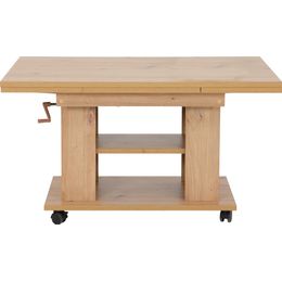 Couchtisch Hela "Couchtisch Emil", braun (artisan eiche), B/H/T: 142cm x 61cm x 68cm, Tische, Couchtisch