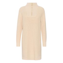 Midikleid Kaffe "Kleid KAlioa", Damen, Gr. XL, N-Gr, beige (sand dollar), Obermaterial: 50% Baumwolle CO. 50% Polyacryl PAN., Kleider Midikleid