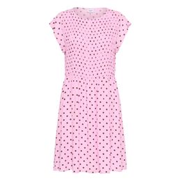 Midikleid Saint Tropez "Kleid GislaSZ", Damen, Gr. L, N-Gr, pink braun dot, Obermaterial: 100% Viskose LENZING ECOVERO CV LenzEcov., Kleider Midikleid