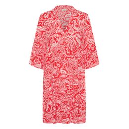 Midikleid Kaffe "Kleid KAellen", Damen, Gr. 34, N-Gr, poppy rot, chalk paisley, Obermaterial: 100% Viskose LENZING ECOVERO CV LenzEcov., Kleider Midikleid
