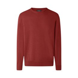 Strickpullover Maerz Muenchen "Maerz Muenchen 490500 Strickpullover Herren Bekleidung", Herren, Gr. 48, rot, 100% Wolle, Rundhals, Pullover Strickpullover