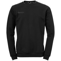 Trainingsshirt Kempa "Sweatshirt TRAINING TOP Kids", M&auml;dchen, Gr. 152, schwarz, Obermaterial: 80% Baumwolle CO. 20% Polyester PES., Shirts