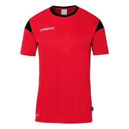 Trainingsshirt Uhlsport "Trainings-T-Shirt Squad 27 Kids", M&auml;dchen, Gr. 128, rot, schwarz, Obermaterial: 100% Polyester Pol. recyc.., Shirts