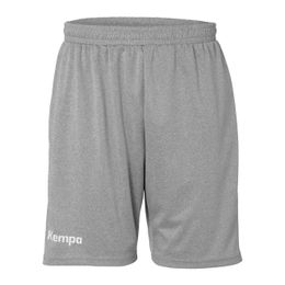 Shorts Kempa "Shorts Performance Kids", M&auml;dchen, Gr. 116, N-Gr, schwarz grau melange, Obermaterial: 100% Polyester Pol. recyc.., Hosen Shorts