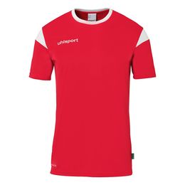 Trainingsshirt Uhlsport "Trainings-T-Shirt Squad 27 Kids", M&auml;dchen, Gr. 140, rot, wei&szlig;, Obermaterial: 100% Polyester Pol. recyc.., Shirts