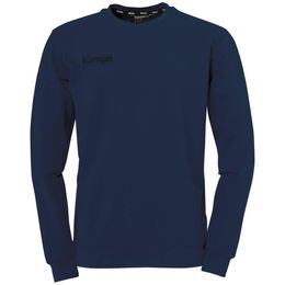 Trainingsshirt Kempa "Sweatshirt TRAINING TOP Kids", M&auml;dchen, Gr. 116, marine, Obermaterial: 80% Baumwolle CO. 20% Polyester PES., Shirts