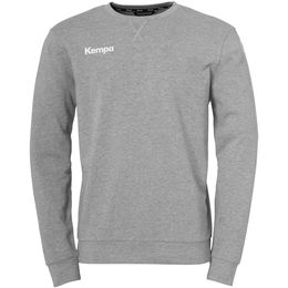 Trainingsshirt Kempa "Sweatshirt TRAINING TOP Kids", M&auml;dchen, Gr. 116, schwarz grau melange, Obermaterial: 80% Baumwolle CO. 20% Polyester PES., Shirts