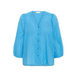 Langarmhemd Kaffe "Langarm - Hemd KAgabriela", Damen, Gr. 36, N-Gr, blau (azure blau), Obermaterial: 100% Baumwolle CO., Hemden