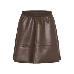 Midirock Kaffe "Rock KAmikka", Damen, Gr. 40, chocolate braun, Obermaterial: 96% Polyester PES. 4% Elasthan EL., R&ouml;cke