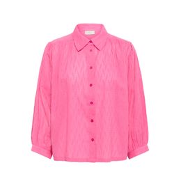 Langarmhemd Kaffe "Langarm - Hemd KAgabriela", Damen, Gr. 36, N-Gr, pink power, Obermaterial: 100% Baumwolle CO., Hemden