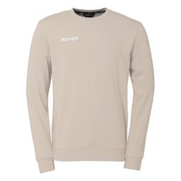 Trainingsshirt Kempa "Sweatshirt TRAINING TOP Kids", M&auml;dchen, Gr. 140, beige, Obermaterial: 80% Baumwolle CO. 20% Polyester PES., Shirts