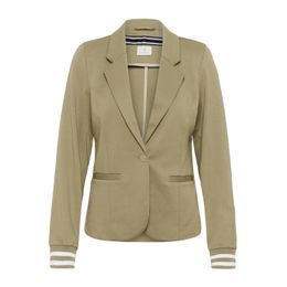 Blusenblazer Kaffe "Blazer Kinnie", Damen, Gr. S, gr&uuml;n (dusty gr&uuml;n, chalk stripe), Obermaterial: 76% Polyester PES. 20% Viskose CV. 4% Elasthan EL., Blazer Blusenblazer