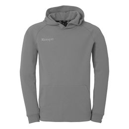 Kapuzenpullover Kempa "Kapuzenpullover STMNT", Herren, Gr. XXL, grau (steingrau), Obermaterial: 72% Baumwolle CO(Bio). 28% Polyester Pol. recyc.., Pullover Kapuzenpullover