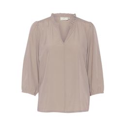 Langarmbluse Kaffe "Langarm-Bluse KAkatja", Damen, Gr. 38, grau (steeple gray), Obermaterial: 100% Polyester PES., Blusen