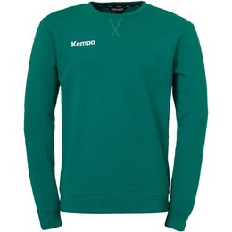 Trainingsshirt Kempa "Sweatshirt TRAINING TOP Kids", M&auml;dchen, Gr. 116, lagune, Obermaterial: 80% Baumwolle CO. 20% Polyester PES., Shirts