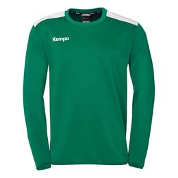 Langarmshirt Kempa "Langarmshirt Emotion 27", Herren, Gr. XXL, lagune, wei&szlig;, Obermaterial: 100% Polyester Pol. recyc.., Shirts Langarmshirt