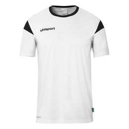 Trainingsshirt Uhlsport "Trainings-T-Shirt Squad 27 Kids", M&auml;dchen, Gr. 116, wei&szlig;, schwarz, Obermaterial: 100% Polyester Pol. recyc.., Shirts