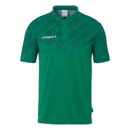 Poloshirt Uhlsport "POLO SHIRT Progressive 28 Kids", M&auml;dchen, Gr. 128, lagune, Obermaterial: 100% Polyester Pol. recyc.., Shirts