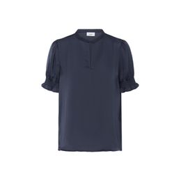 Langarmhemd Saint Tropez "Langarm - Hemd NunniSZ", Damen, Gr. L, N-Gr, blau (eclipse), Obermaterial: 100% Polyester PES., Hemden
