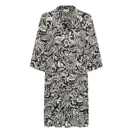 Midikleid Kaffe "Kleid KAellen", Damen, Gr. 34, N-Gr, schwarz chalk paisley, Obermaterial: 100% Viskose LENZING ECOVERO CV LenzEcov., Kleider Midikleid