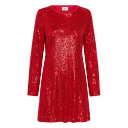 Jerseykleid Saint Tropez "Jerseykleid XeniraSZ", Damen, Gr. L, N-Gr, chinese rot, Obermaterial: 95% Polyester PES. 5% Elasthan EL., Kleider Jerseykleid