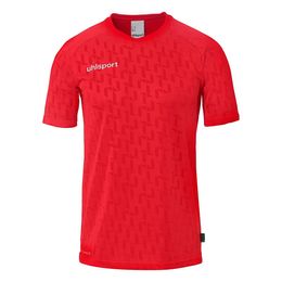 Trainingsshirt Uhlsport "Trainings-T-Shirt Division 28 Kids", M&auml;dchen, Gr. 140, rot, Obermaterial: 100% Polyester Pol. recyc.., Shirts