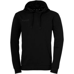 Kapuzenpullover Kempa "Kapuzenpullover HOODY", Herren, Gr. XXL, schwarz, Obermaterial: 80% Baumwolle CO. 20% Polyester PES., Pullover Kapuzenpullover