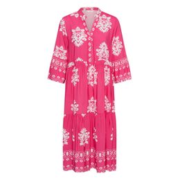 Midikleid Cream "Kleid CRKoren", Damen, Gr. L-XL, N-Gr, pink (pink wallpaper), Obermaterial: 100% Viskose CV., Kleider Midikleid
