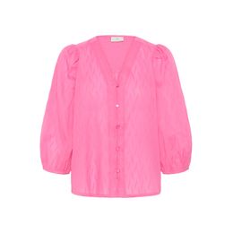 Langarmhemd Kaffe "Langarm - Hemd KAgabriela", Damen, Gr. 38, N-Gr, pink power, Obermaterial: 100% Baumwolle CO., Hemden