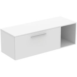 Ideal Standard M&ouml;bel-Set 140cm i.life B 1 Auszug 1 off.Fach Gr.Chrom Wei&szlig; matt, T5763DU T5763DU