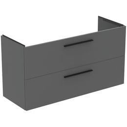 Ideal Standard Waschtischunterschrank i.life A 2 Ausz&uuml;ge 1200x440x630mm Quarzgrau matt, T5258NG T5258NG
