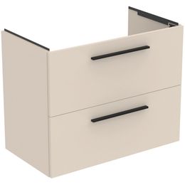 Ideal Standard Waschtischunterschrank i.life A 2 Ausz&uuml;ge 800x440x630mm Sandbeige matt, T5256NF T5256NF