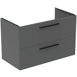 Ideal Standard Waschtischunterschrank i.life B 2 Ausz&uuml;ge 1000x505x630mm Quarzgrau matt, T5276NG T5276NG