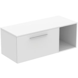 Ideal Standard M&ouml;bel-Set 120cm i.life B 1 Auszug 1 off.Fach Gr.Chrom Wei&szlig; matt, T5759DU T5759DU