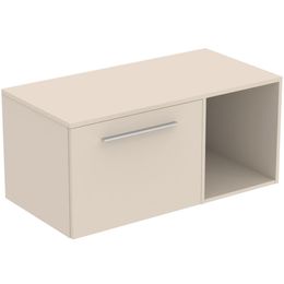 Ideal Standard M&ouml;bel-Set 100cm i.life B 1 Auszug 1 off.Fach Gr.Chrom Sandbeige matt, T5755NF T5755NF